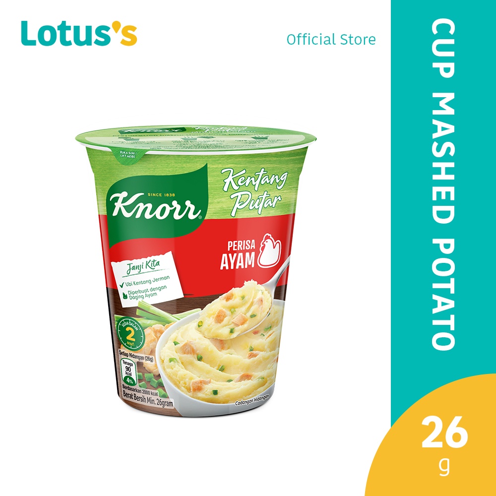 Knorr Cup Mashed Potato Chicken Flavour 26g | Shopee Malaysia