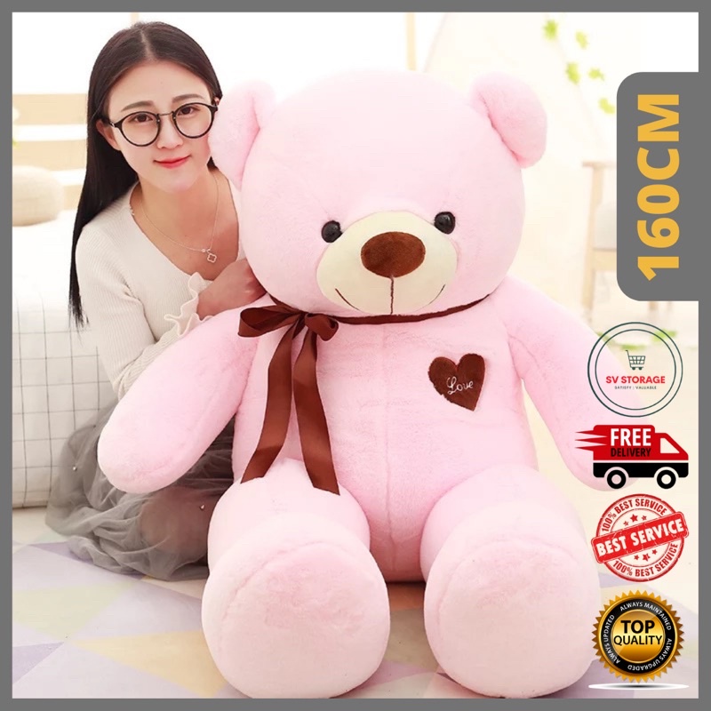 🧸SHIP IN 24 HR🧸Gaint Teddy Bear 160CM Stuffed Toys Plush Birthday Gift ...