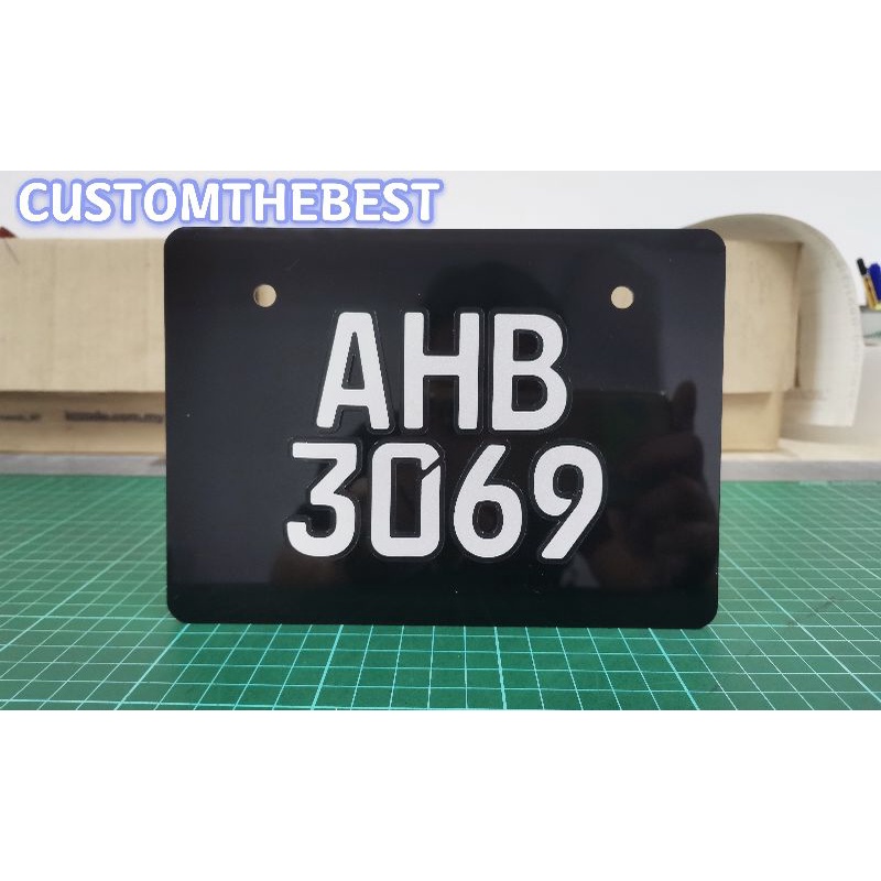 NUMBER PLATE MOTOR (2 LAYER) EURO FONT DESIGN | Shopee Malaysia