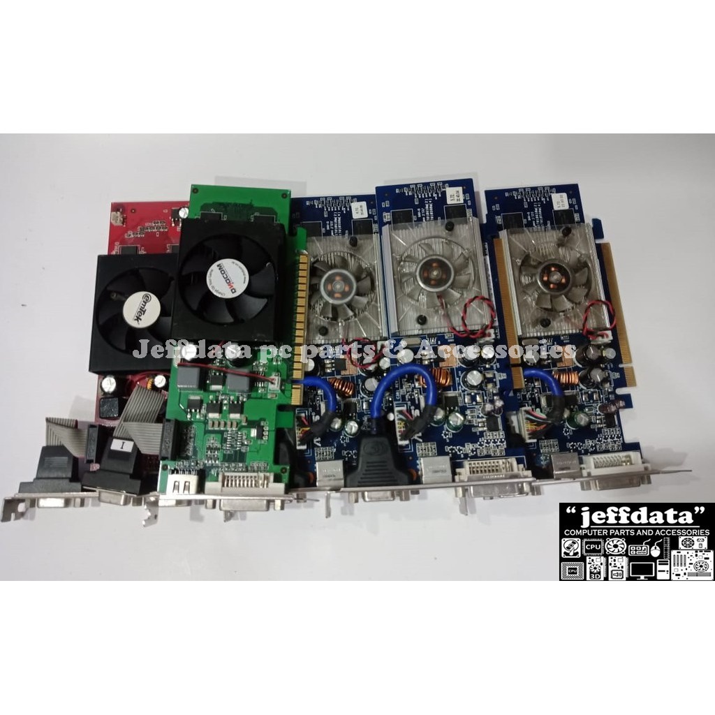 GPU Videocard Nvidia Assorted brand/model 256mb 64bit PCIe high/Low ...