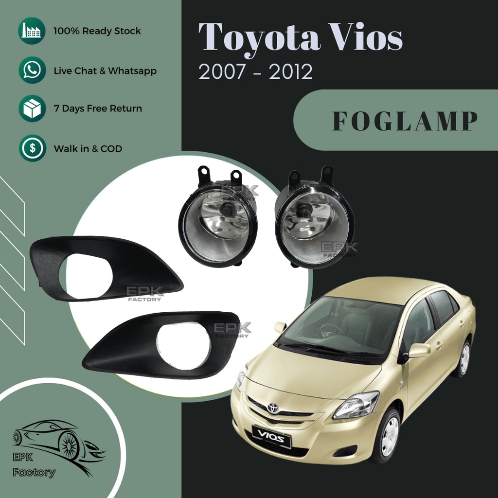 Toyota Vios Fog Lamp Spot Light Fog Light Foglamp Foglight Spotlight ...