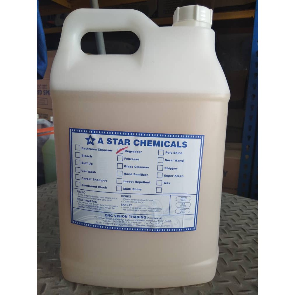 Degreaser kuat cuci enjin/ Engine chemical 5 Liter/degreaser cuci ...