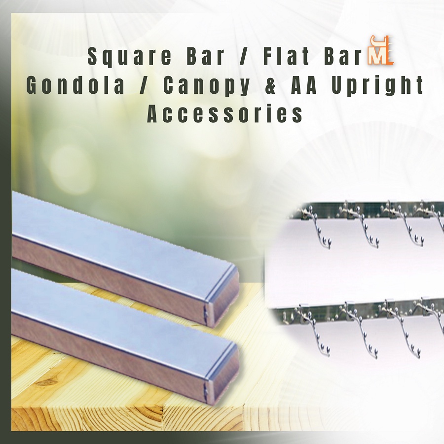JME READY STOCK Square Bar Hanging Bar Flat Bar AA Accessories Chrome ...