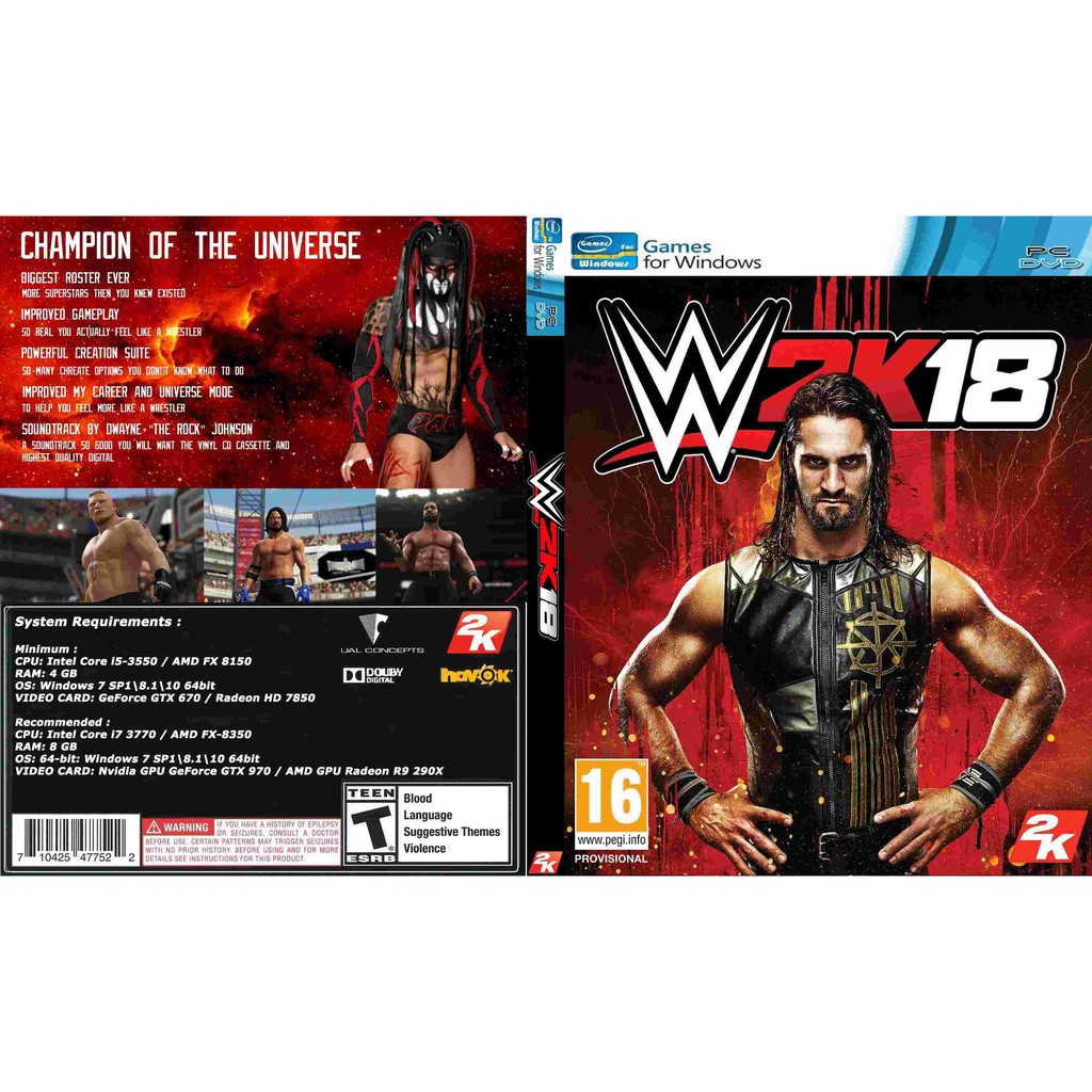 (PC) WWE 2K18 Deluxe Edition | Shopee Malaysia