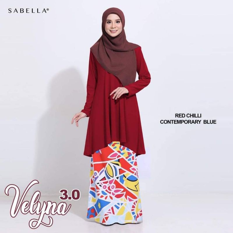 🔥Ready Stock🔥Velyna 3.0 Red Chilli Contemporary Blue ~ Size XL | Shopee ...