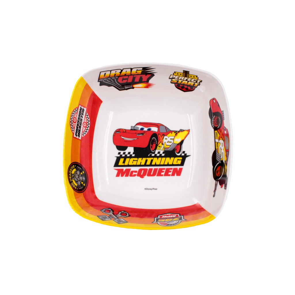 🏎️Disney Cars 6" Inches Melamine Lightning McQueen Square Bowl ...