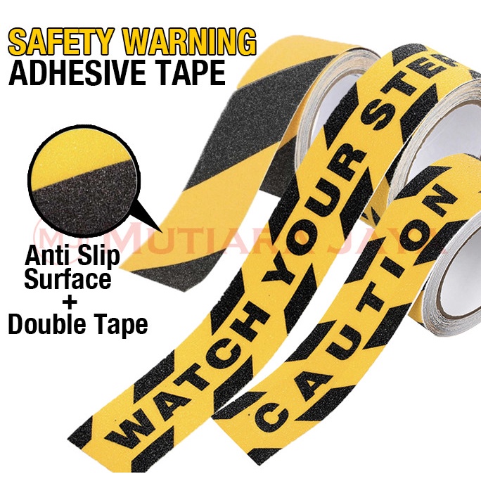 Anti-Slip Sticker Duct Tape Stair Stripe Caution Watch Your Step ...