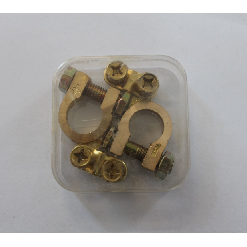 (1Pair) Car Battery Terminal Copper Kepala Bateri Kereta Tembaga Car ...
