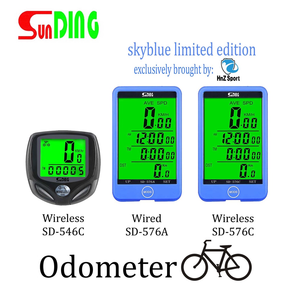 GENUINE ORIGINAL English SUNDING speedmeter speed tracker Temperature ...