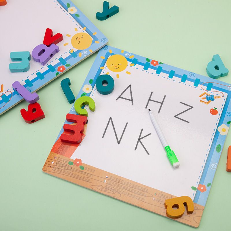 ABC Alphabet Multi Learning Wooden Alphabet Board Alphabet Puzzle ...