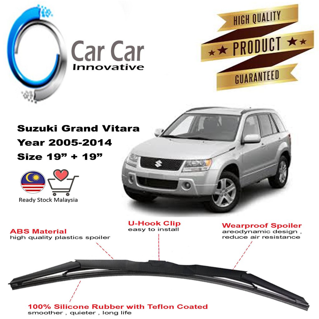 Suzuki Grand Vitara Wiper Silicone Car Wiper Blades, Car Windshield ...