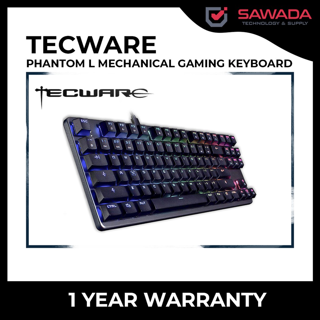 TECWARE PHANTOM L (LOW PROFILE) MECHANICAL GAMING KEYBOARD | Shopee ...