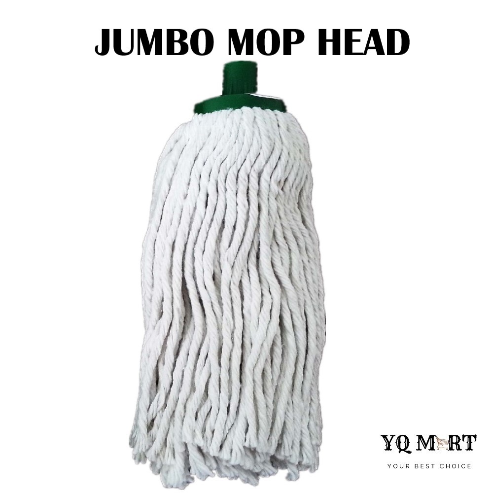 JUMBO White Mop Head/Kepala Mop Lantai BESAR/ Mop Head/Super Absorbent ...