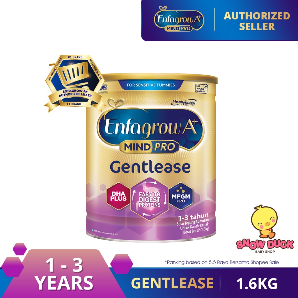 Enfagrow A+ Gentlease Step 3 - 800g/ 1.6kg (Milk Formula) | Shopee Malaysia