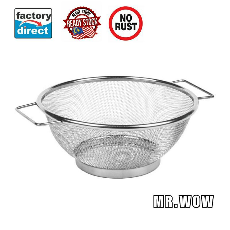 Stainless Steel Colander /Vegetable Basket /Washing /Filter /Fine Mesh ...