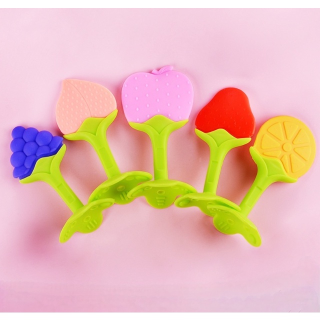 [With Storage Box] Safe Silicone Fruit Gums for Babies, Chewing Nipples ...