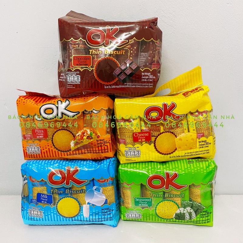 Ok Thin Biscuit Thailand 360g (12 bars x 30g) | Shopee Malaysia