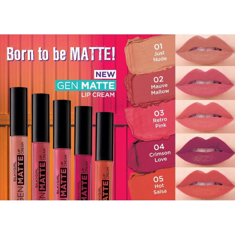 Silky Girl Gen Matte Lip Colour #Crimson Love | Shopee Malaysia