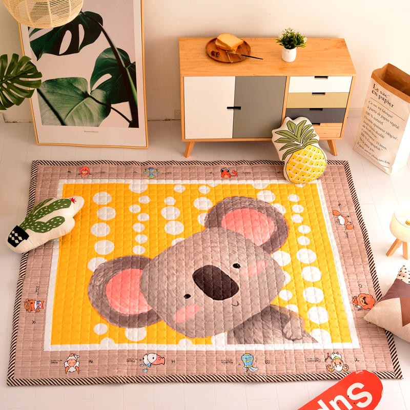 Cartoon Cotton Playmat Children's Thickening Baby Play Mat Crawling ...