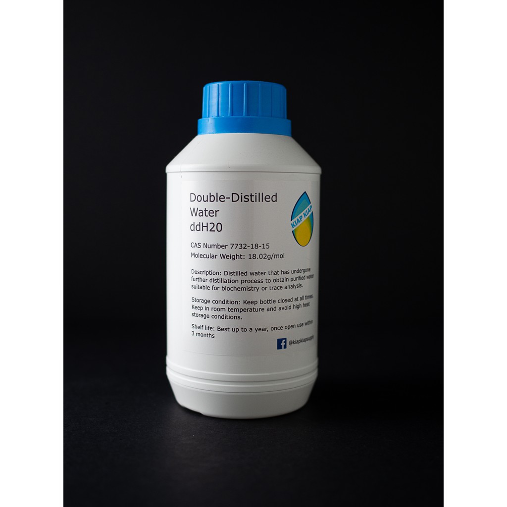 💧Double Distilled Water (X2)/ Purified water 💧 / 蒸馏水 for Cosmetics ...