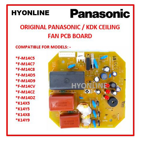 PCB BOARD - PANASONIC CEILING FAN PCB BOARD F-M14C7, F-M14C8, F-M14C5 ...