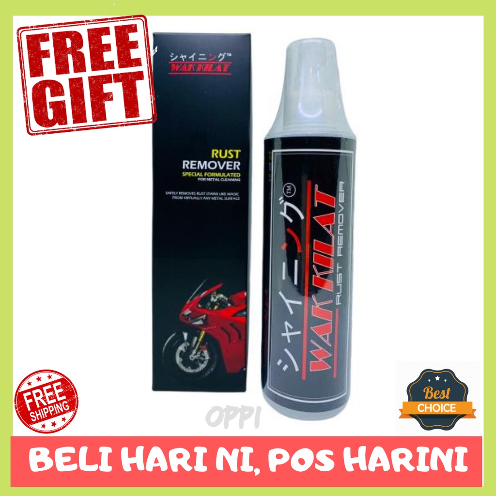 🔥FREE GIFT🔥 WAK KILAT RUST REMOVER Spray Buang Karat Pencuci Karat ...
