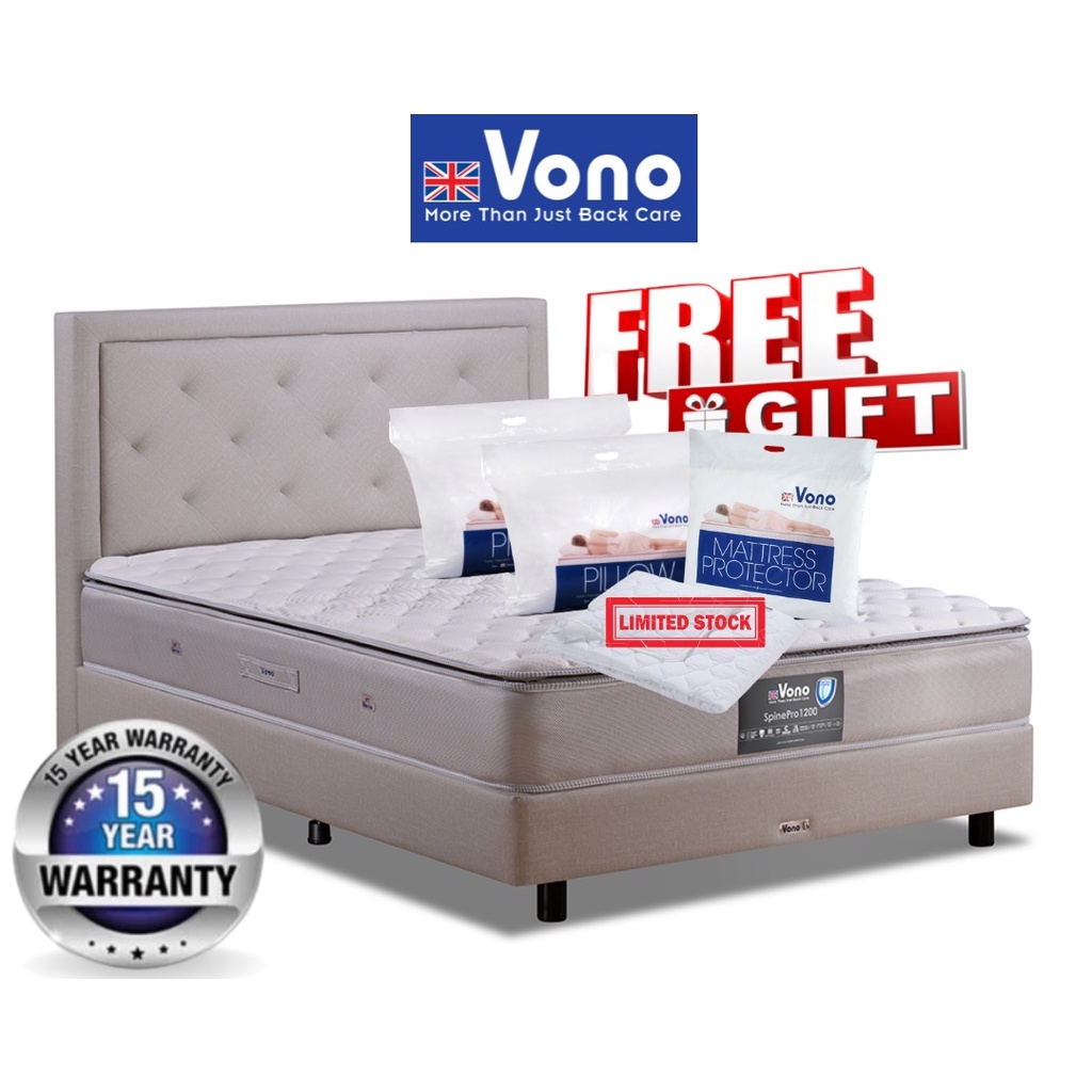 (KL-Seremban Free Shipping) (King/Queen/S. Single/Single) Vono SpinePro ...