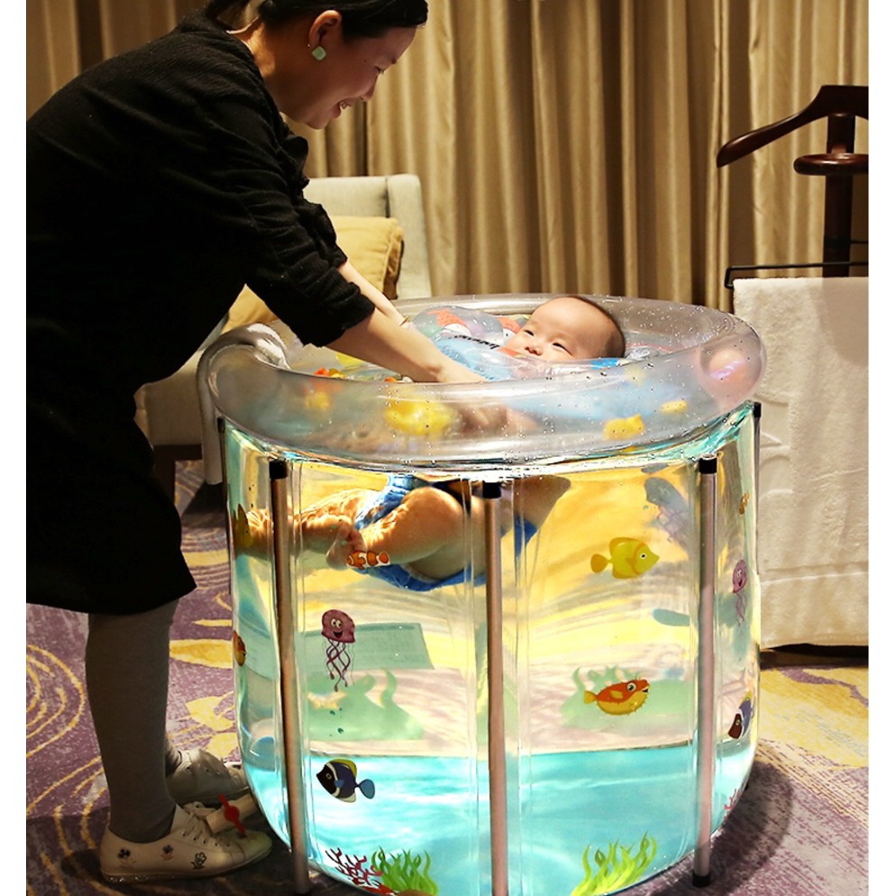 New Inflatable HOME Baby Swimming Pool Child Spa Bath Tub Infant Neck ...