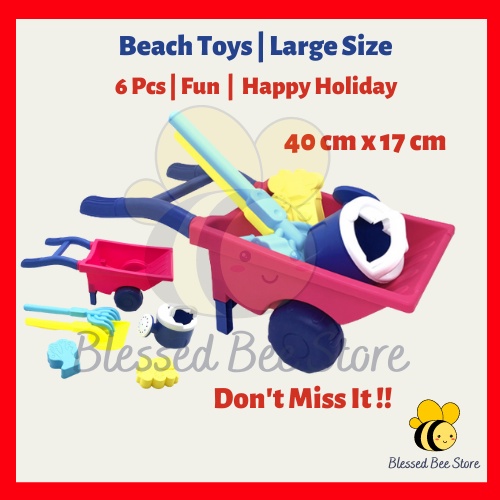 Beach Toys Sandcastle Set Mainan Pantai Mainan Pasir Beach Set Beach ...