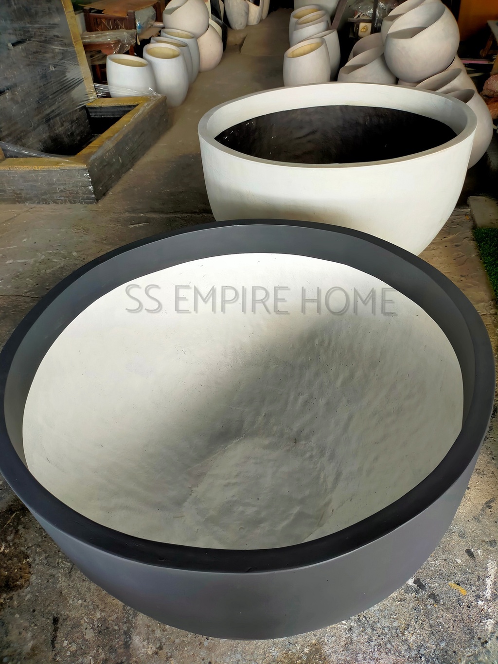 REX FP15 XXL 4 Feet Fiberglass Round Bonzai Bonsai Tree Pot Plant ...