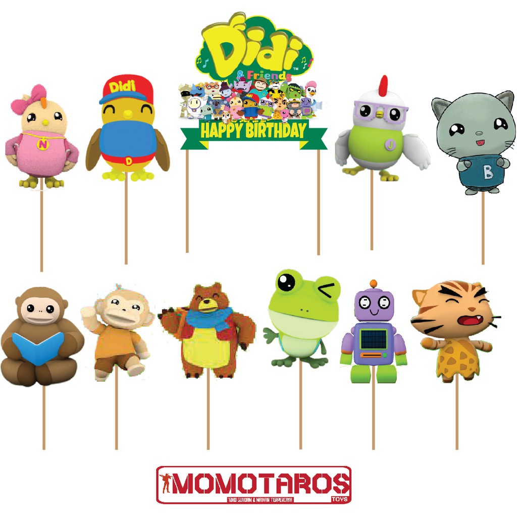 Didi and friends cake Topper set | Shopee Malaysia