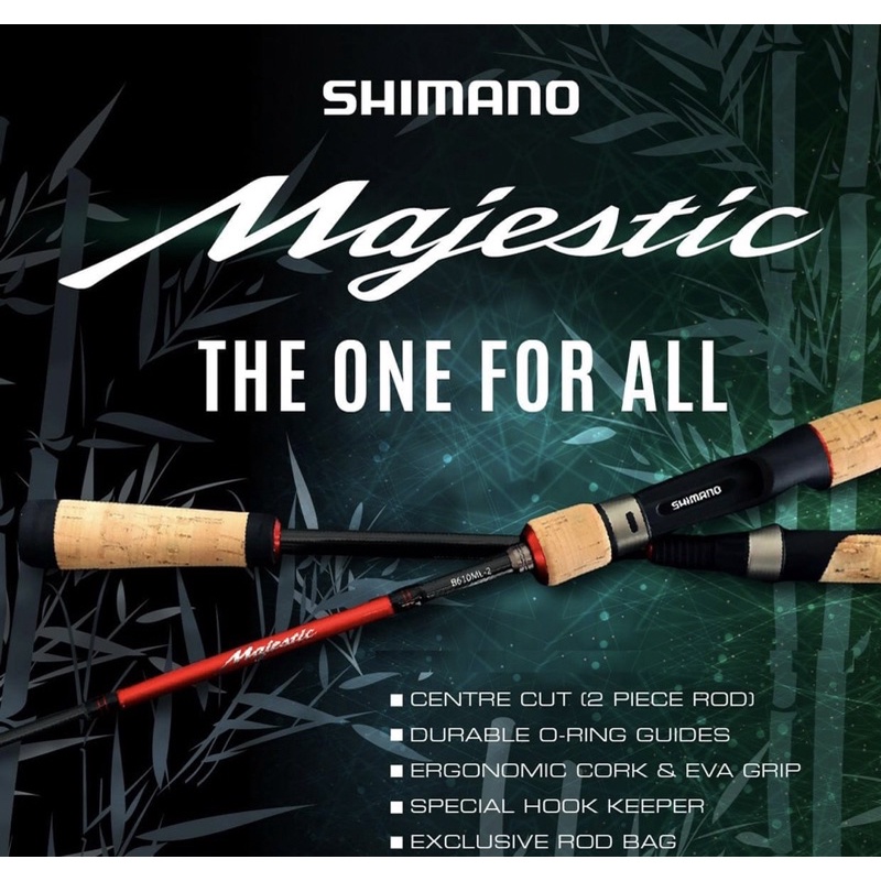 SHIMANO Majestic 20’ Baitcast & Spinning Rod | Shopee Malaysia