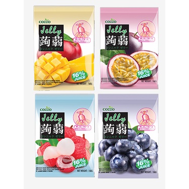 Cozzo Konnyaku Jelly (20g x 8 ) 160g 果冻 (Mango | Lychee | Blueberry | Peach| | Yogurt I Passion ...