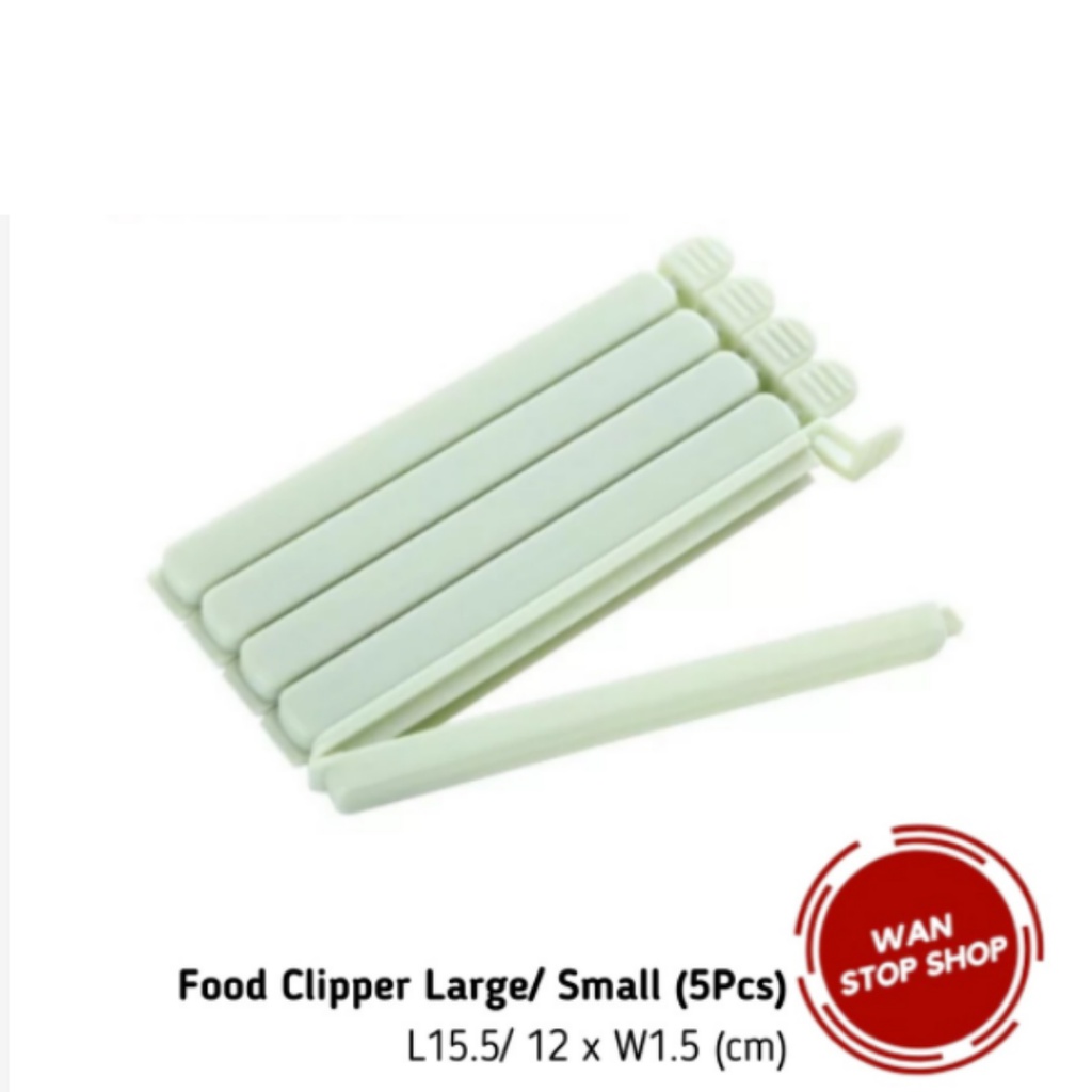 5 PCS Seal Plastic Food Clipper Large/Small Air Tight Kitchen Food ...