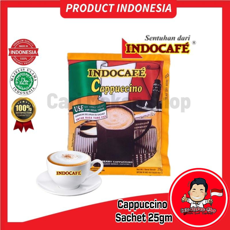 Indocafe Cappuccino 1 Renteng / 10pcs Product Indonesia 🇮🇩 Instant ...