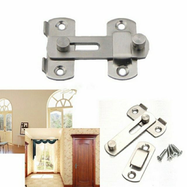 Stainless Steel Swivel Bolt Door Latch Slug Catch Hasp Lock for Slide ...