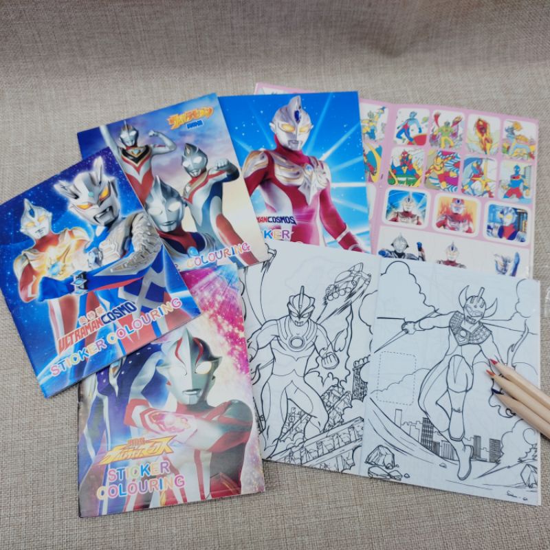 Ready stock!! Ultraman mini coloring Book | Shopee Malaysia