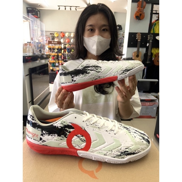 Inferno Inferno IN Futsal Shoes (White/Ortred/Black) | Shopee Malaysia