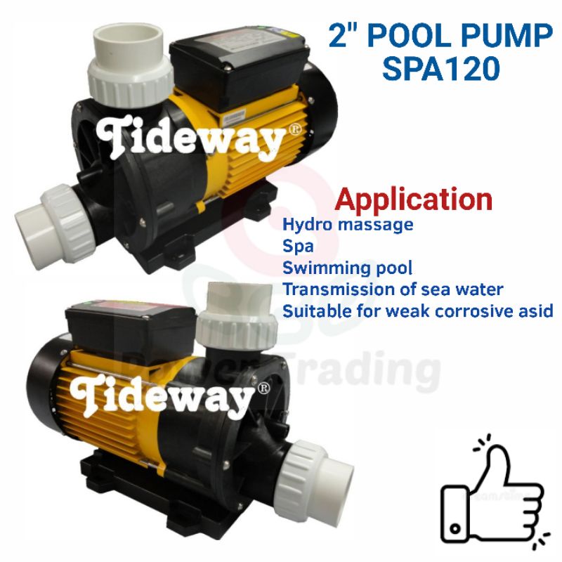 2" TIDEWAY PRC BRAND POOL PUMP / SEA WATER PUMP 0.9kW 1.2HP / 0.75kW ...