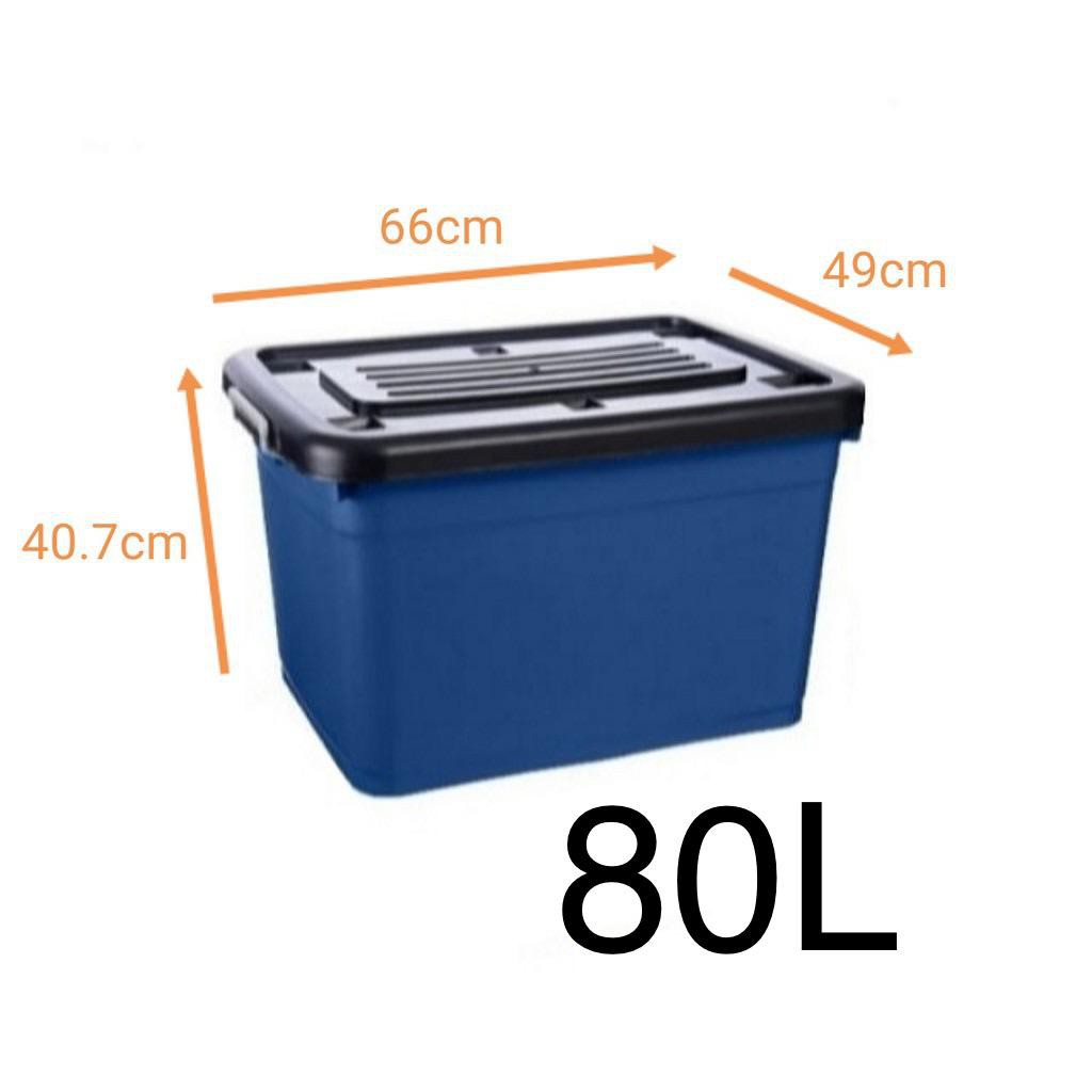 Century 80L Storage Box With Wheel 80 Litres - 7999 Sec | Shopee Malaysia