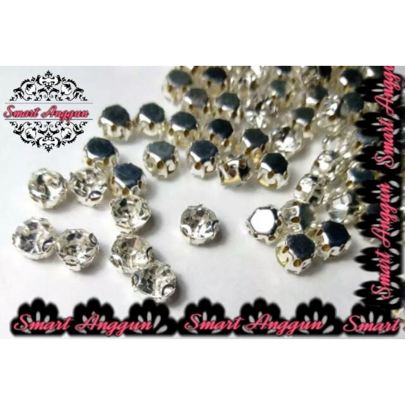 🔥CLEAR STOK🔥30psc 🔥Clear Crystal Montee Glass Chunky Beads😍 | Shopee ...