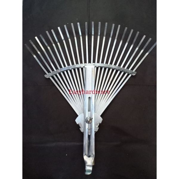 Adjustable grass rake (Chrome) / (Sesuai utk sapu daun) | Shopee Malaysia