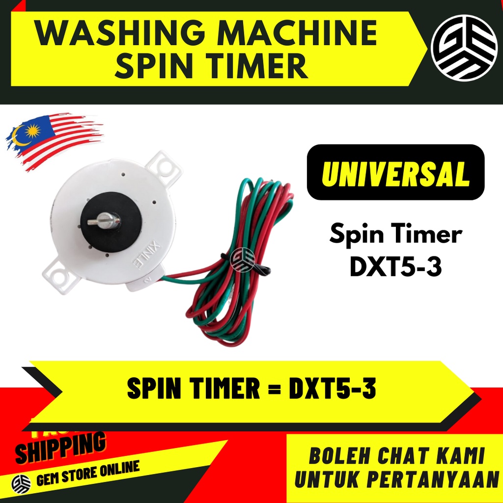 UNIVERSAL Washing Machine Spin Timer / Timer Mesin Basuh DXT5-3 ...