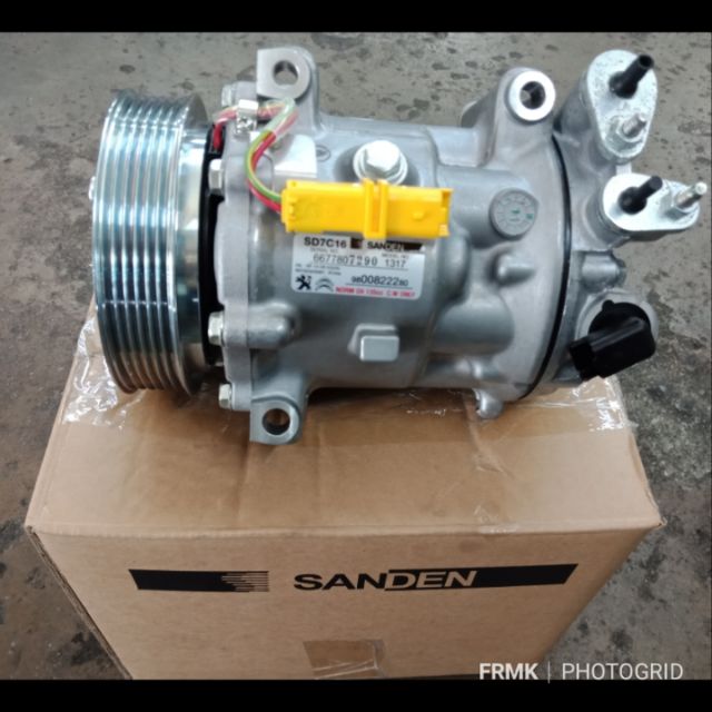 Air Cond Compressor - Peugeot 407 (Sanden) | Shopee Malaysia