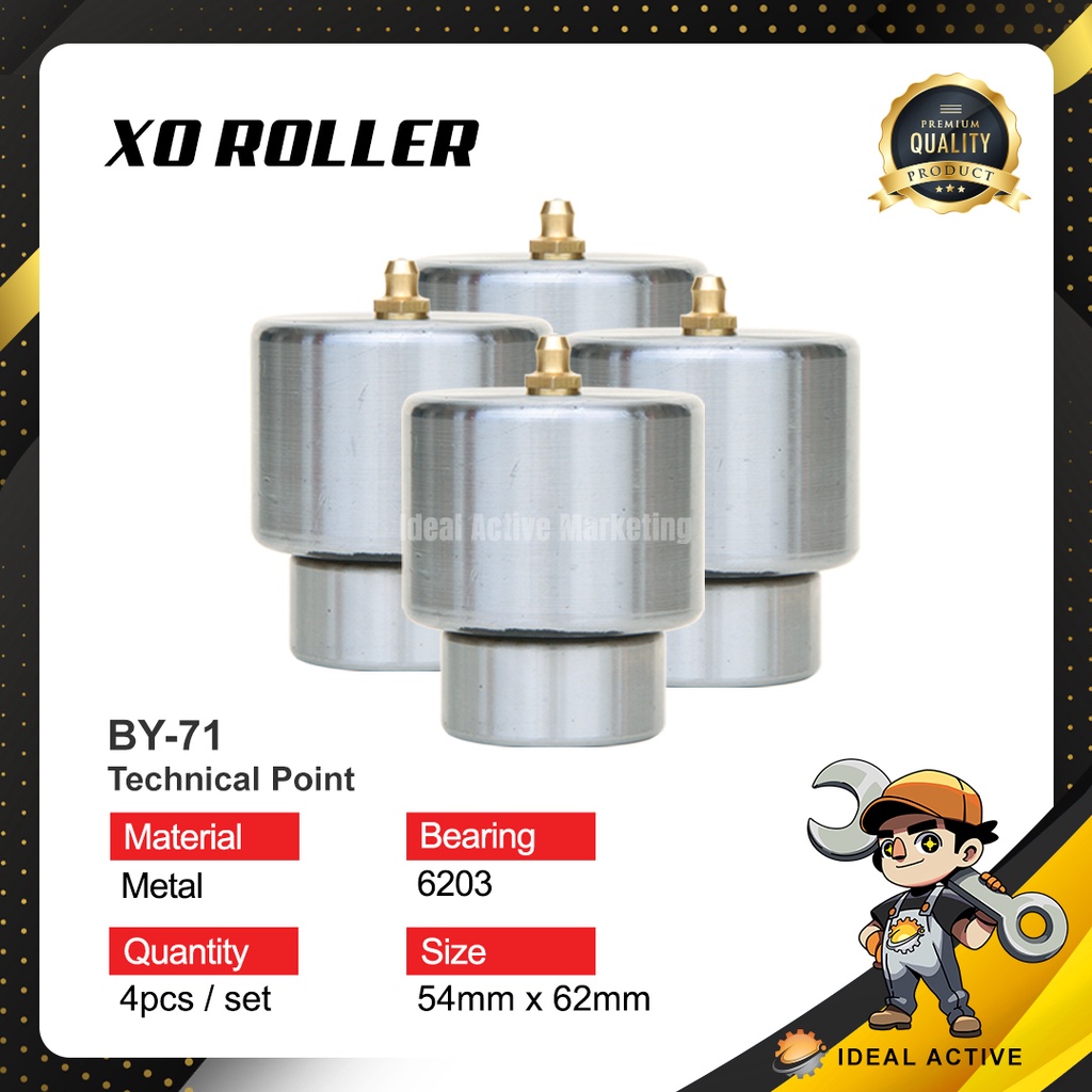 (4PCS/SET) AUTO GATE BEARING 54 X 62 MM 两页自动轮 BY-71 | Shopee Malaysia