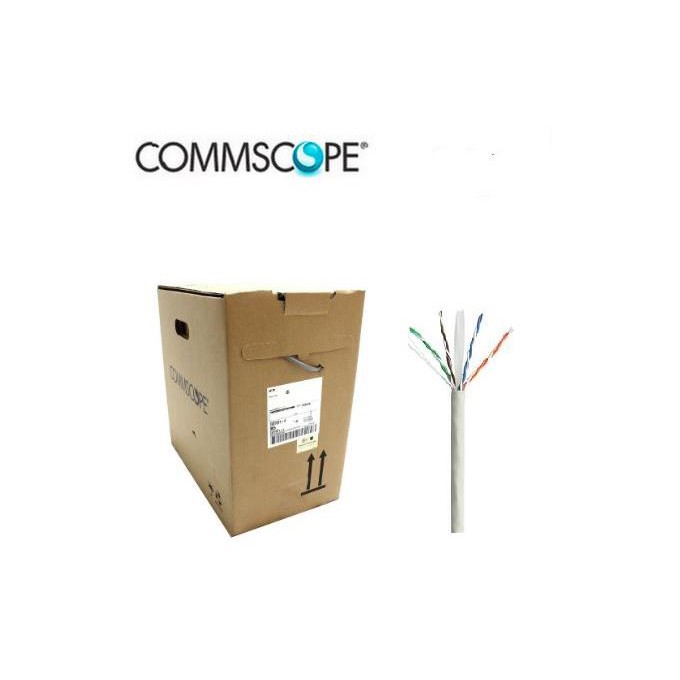 Commscope CAT6 4-PAIR 24 AWG UTP CM SOLID CABLE - White | Shopee Malaysia