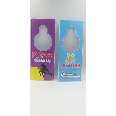 Hanging Sign In Front Of The Room Sees 2 Sides Do Not Please Bother To ...
