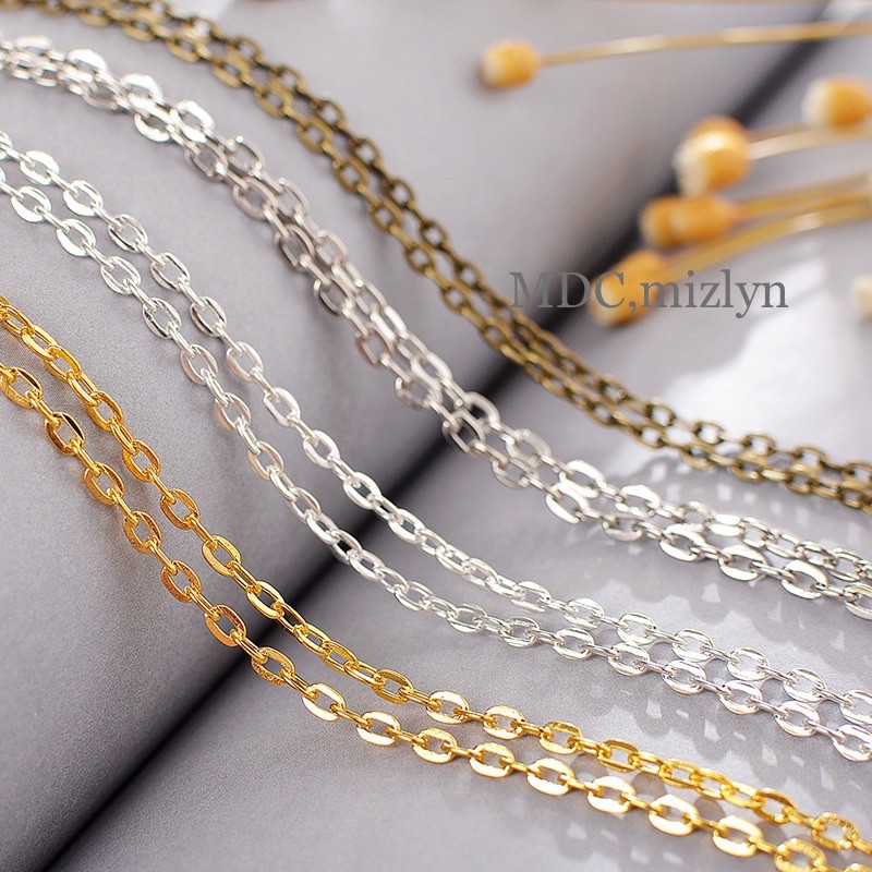 Rantai DIY (#C60-74)Chain Thin Chain.🇲🇾Malaysia Shop.MDC Chain Jewelry ...