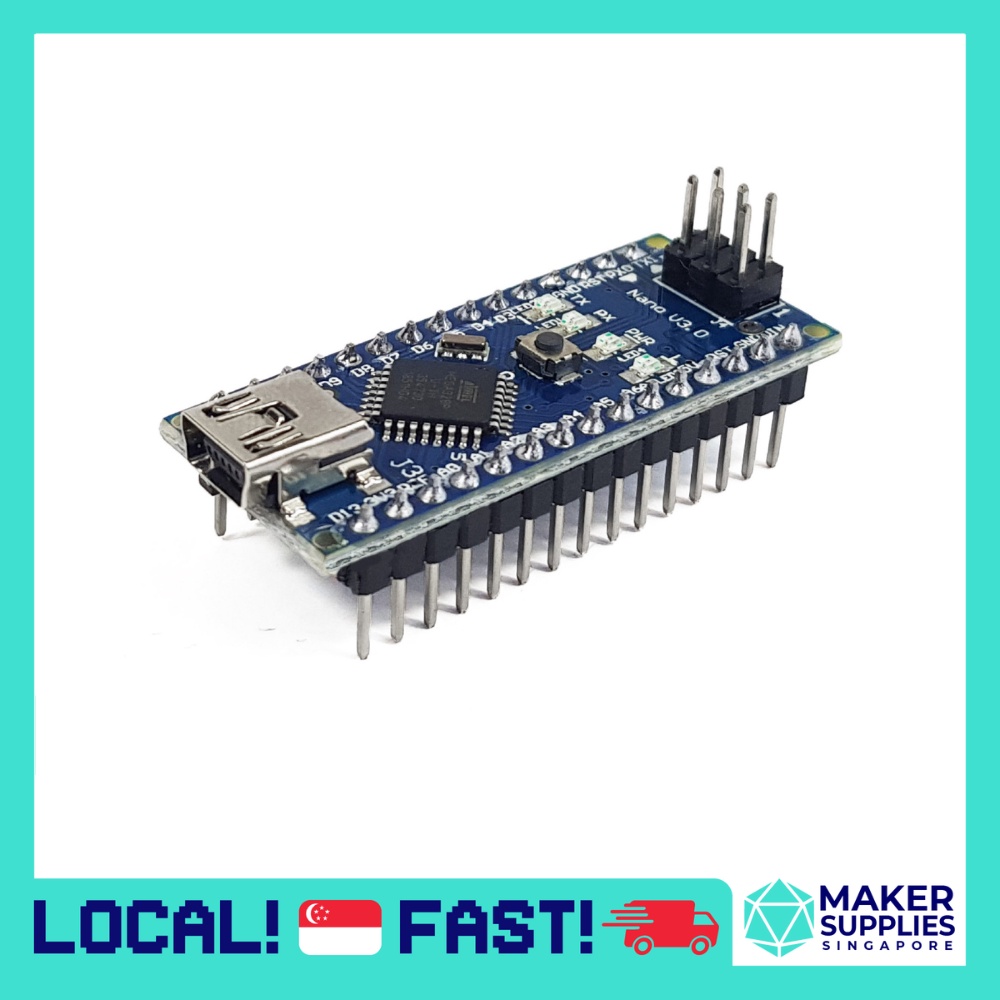 Nano ATmega328P Compatible for Arduino FT232RL Soldered FT232 Microcontroller | Shopee Malaysia