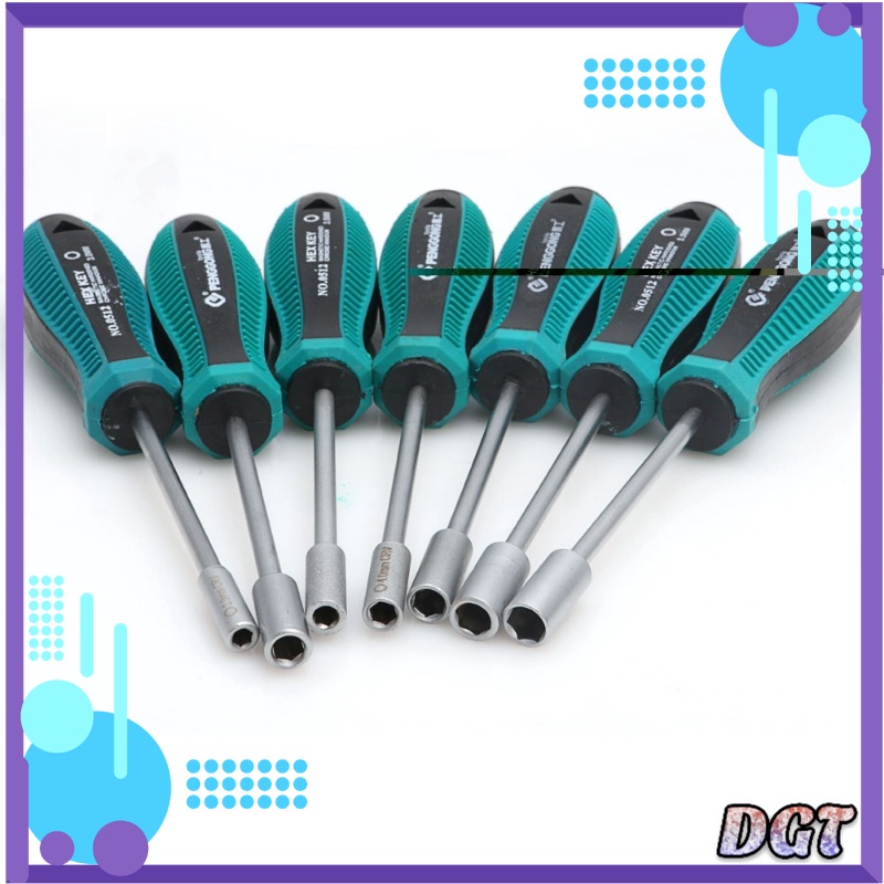 DGT PO Metal Socket Driver Wrench Screwdriver Hex Nut Key Nutdriver Hand Tool 7mm | Shopee Malaysia